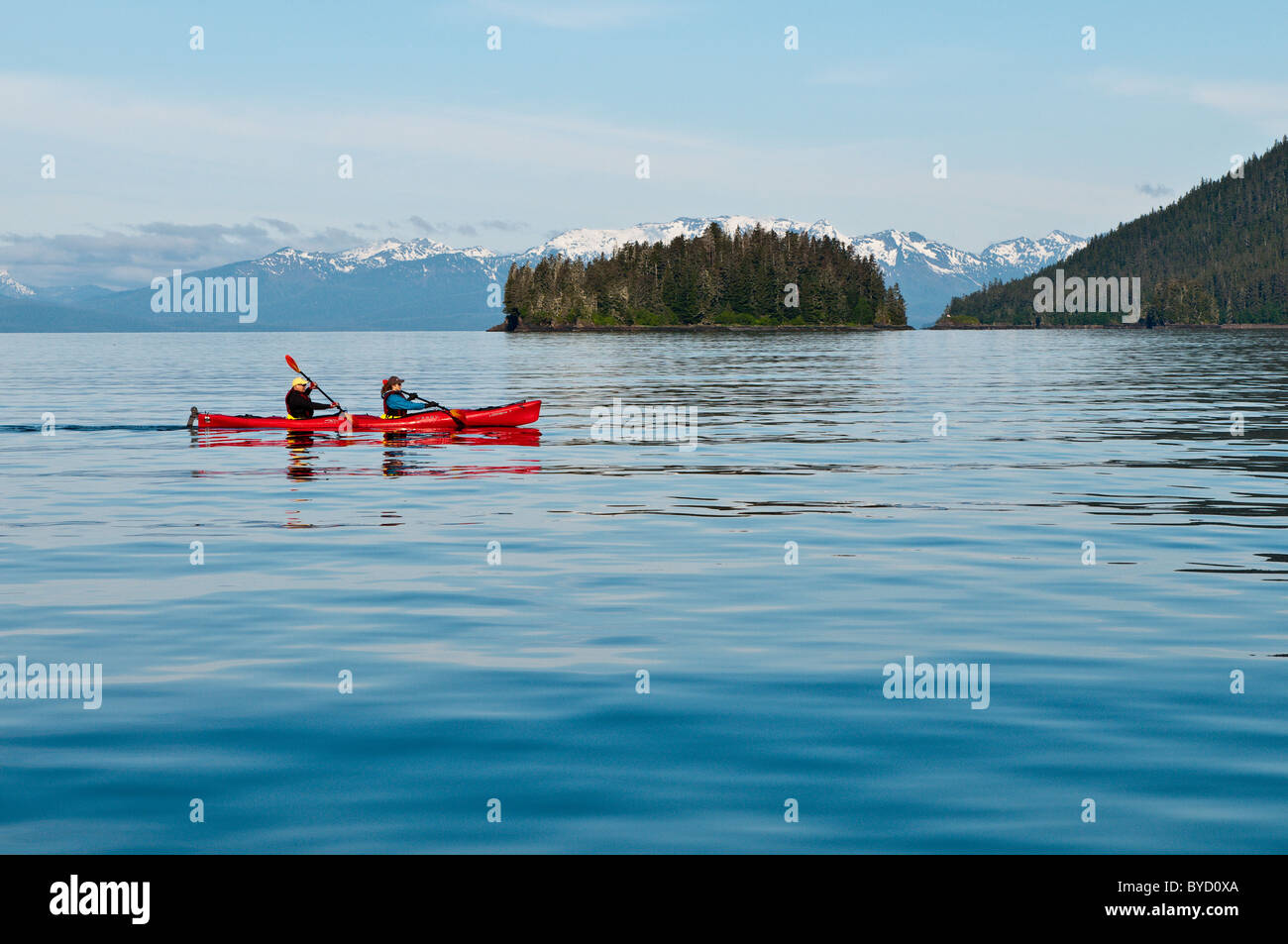 Alaska. Kayaking in Windham Bay in the Chuck River Wilderness Area ...