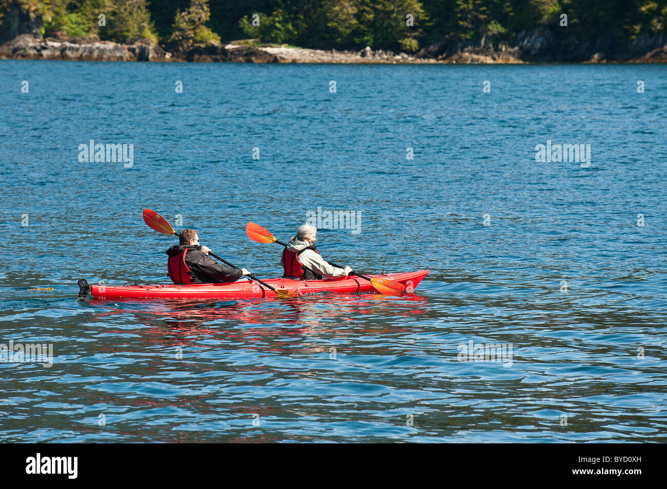 Alaska. Kayaking in Windham Bay in the Chuck River Wilderness Area ...