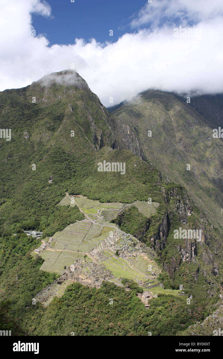 Machu Picchu from Wayna Picchu Stock Photo - Alamy