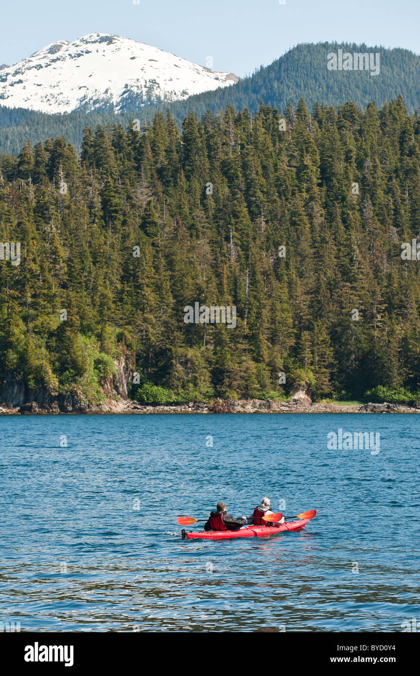 Alaska. Kayaking in Windham Bay in the Chuck River Wilderness Area ...
