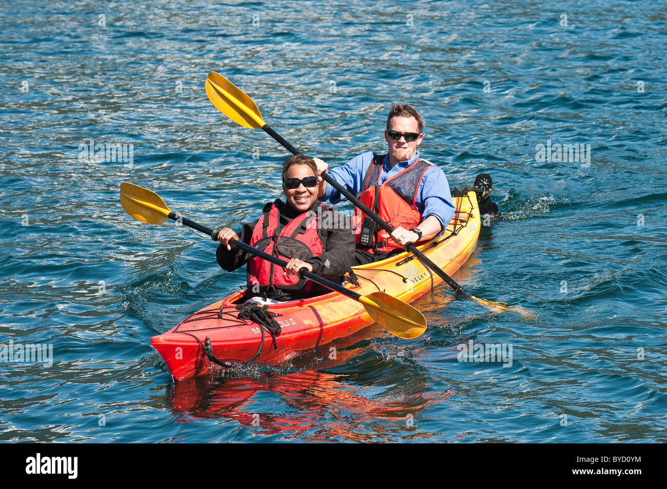 Alaska. Kayaking in Windham Bay in the Chuck River Wilderness Area ...