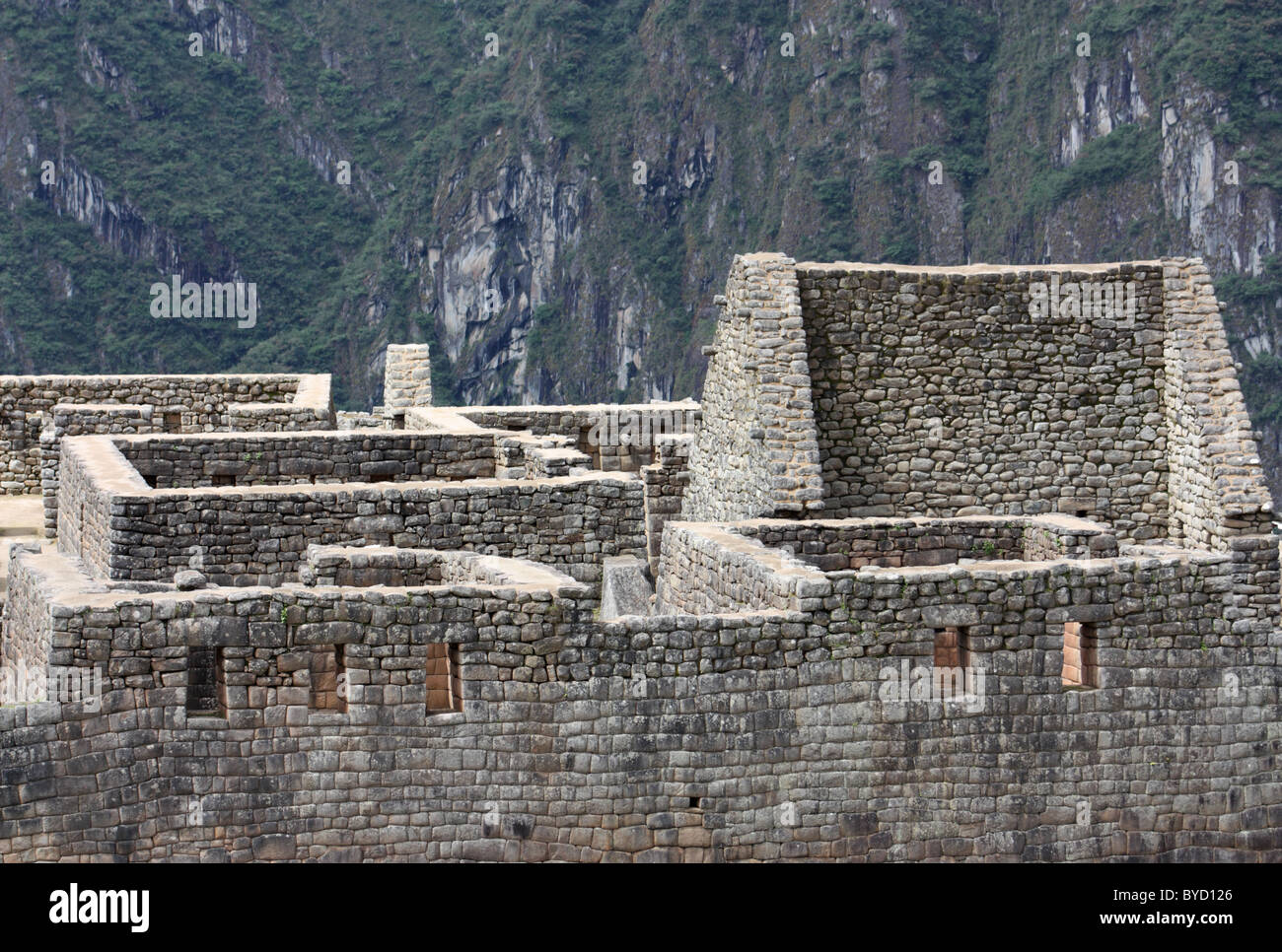 Machu Picchu Buildings Stock Photo - Alamy
