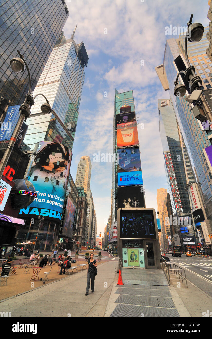 Famous Times Square New York City. June 27, 2010 Stock Photo - Alamy