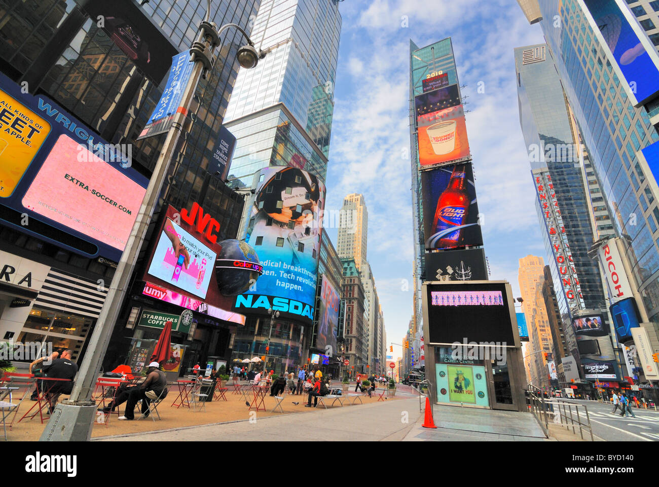 Famous Times Square New York City. June 27, 2010 Stock Photo - Alamy