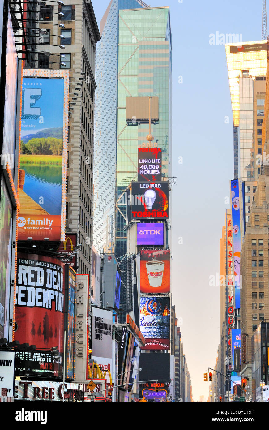 Famous Times Square New York City. June 27, 2010 Stock Photo - Alamy