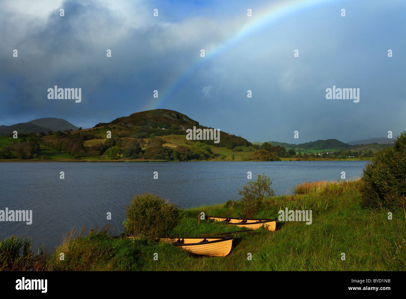 Rainbow Over Doon Lough, County Leitrim, Ireland Stock Photo - Alamy