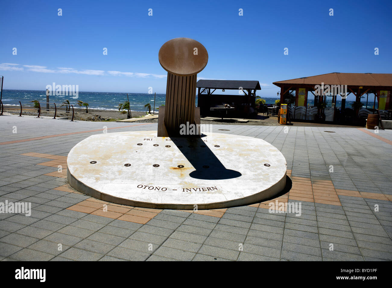 Giant sundial on the beach at torrox costa hi-res stock photography and ...