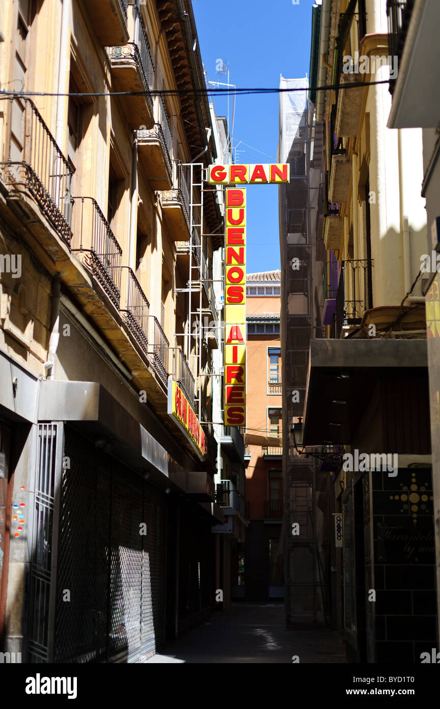 Signs in the streets of Granada, Spain Stock Photo - Alamy