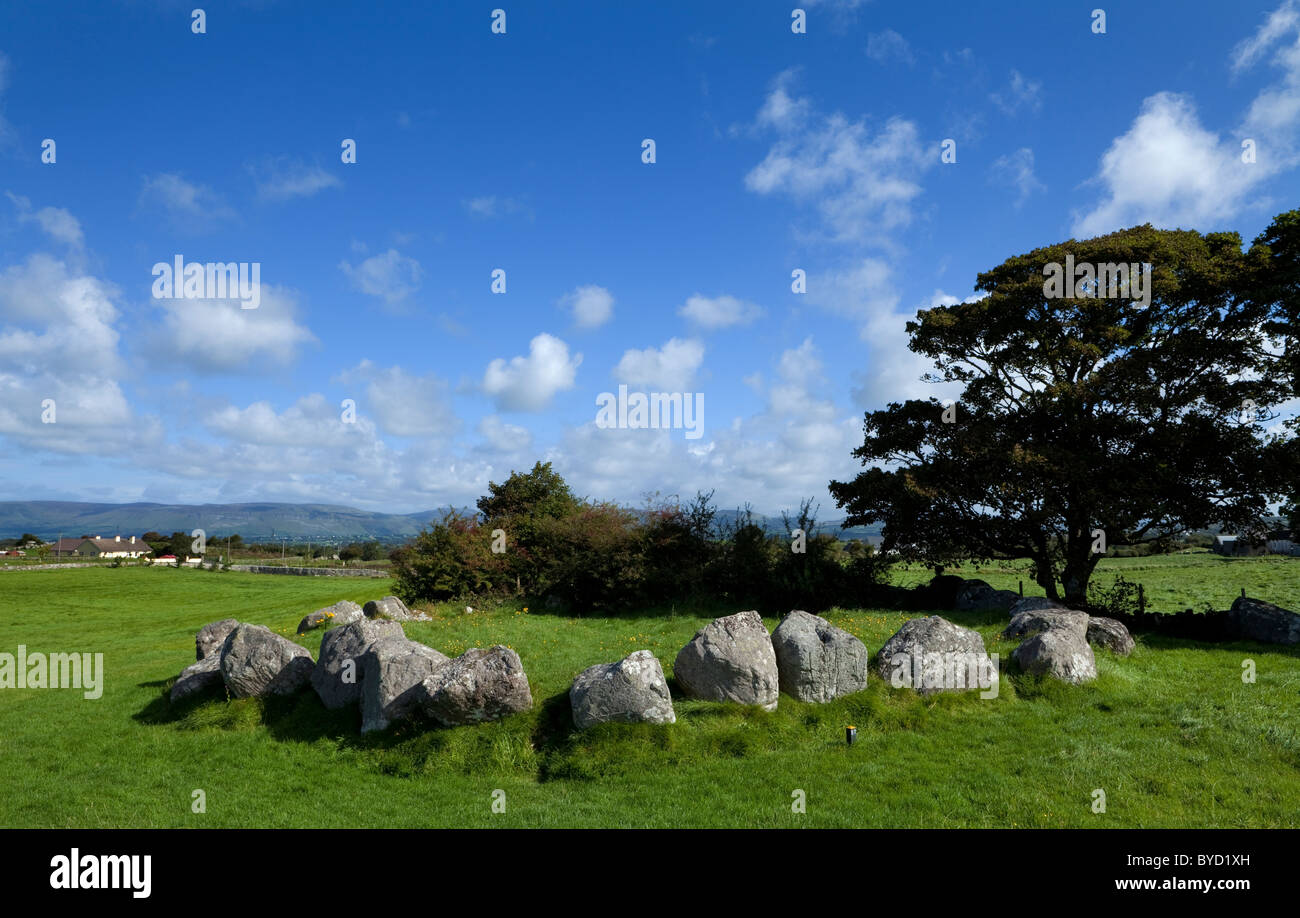 Stone Circle in Carrowmore Megalithic Cemetery (4,000 BC) - the largest ...