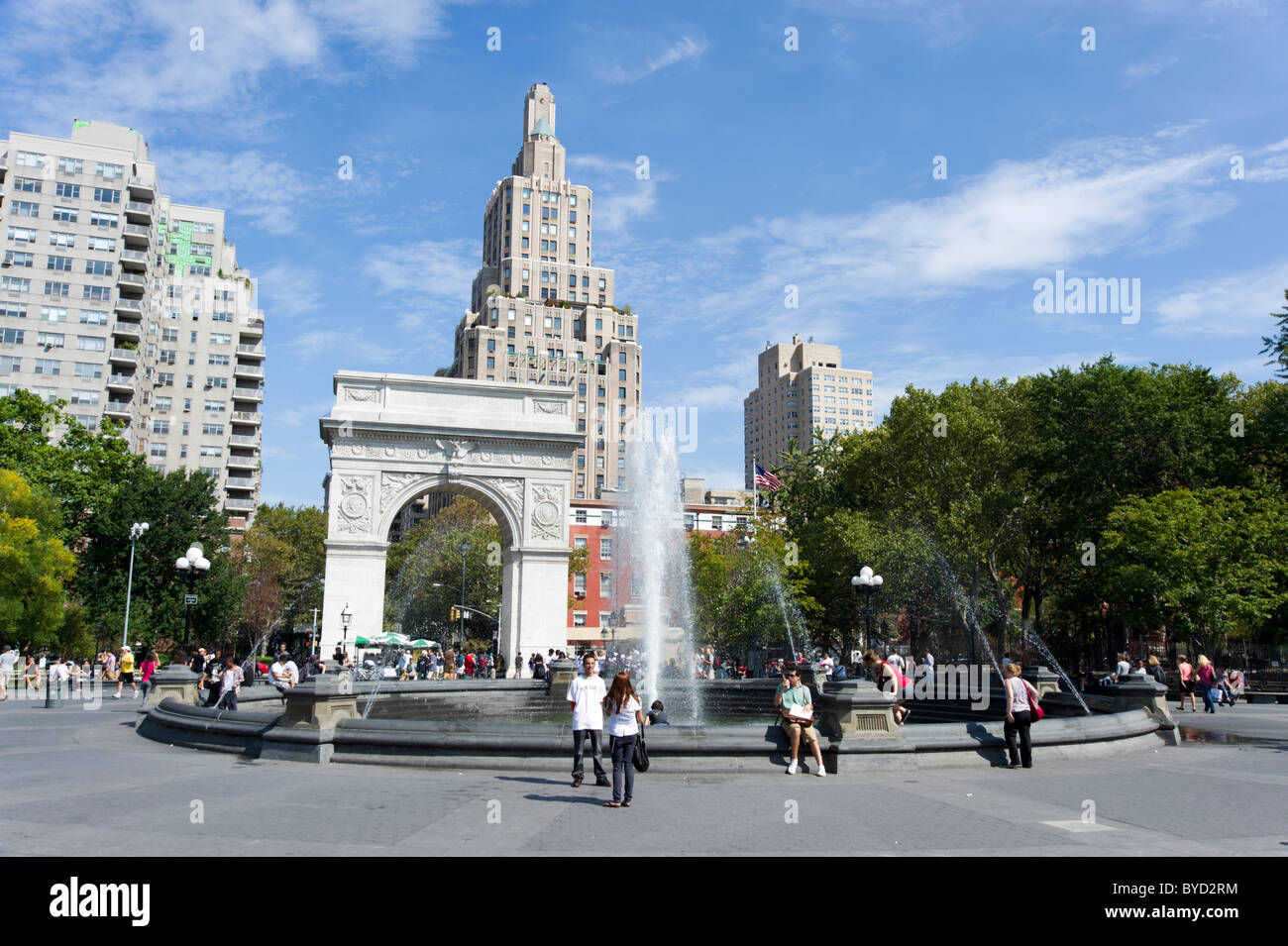 Washington Square Park, New York City, America, USA Stock Photo - Alamy