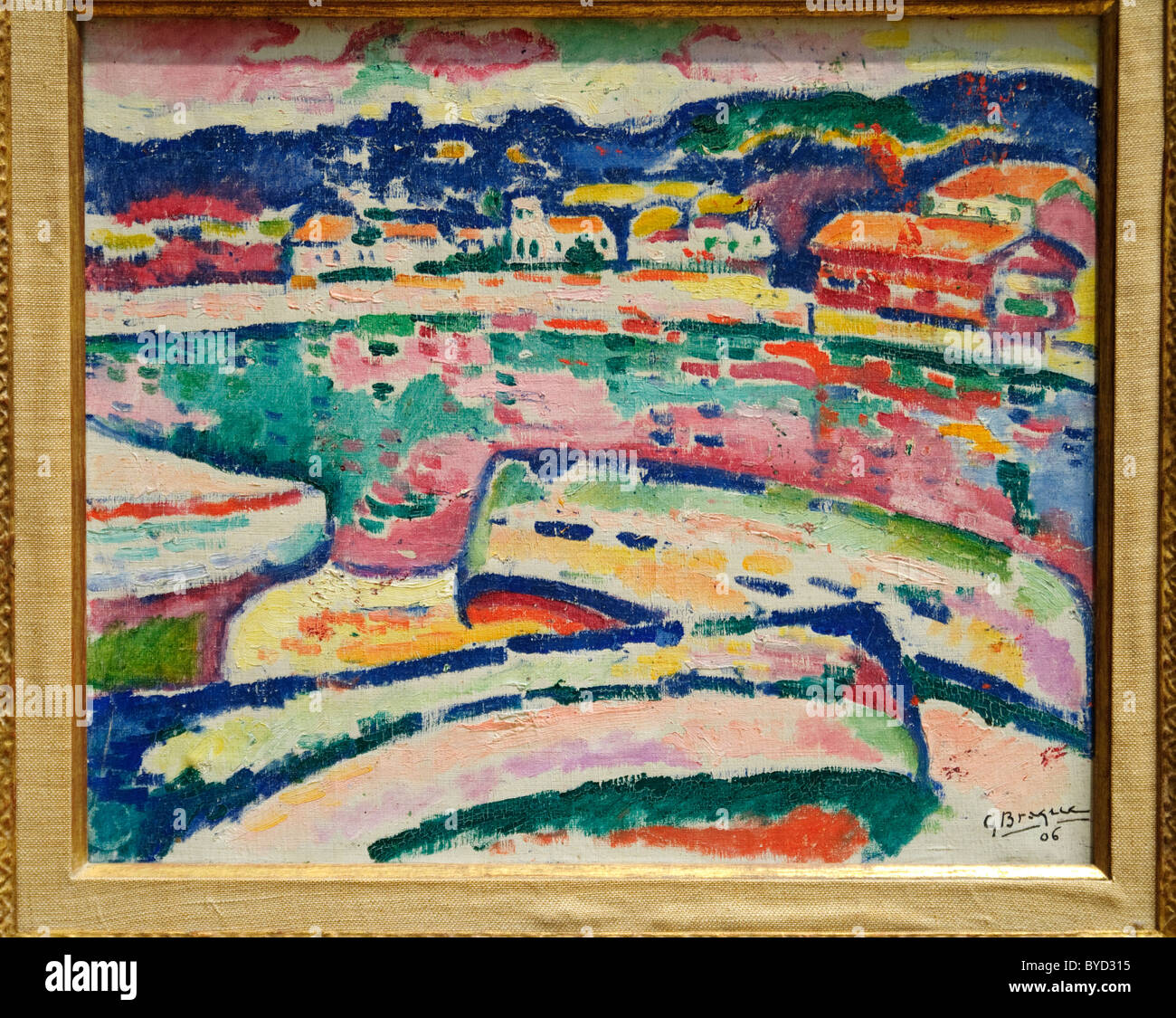 Boats on the Beach at L'Estaque, 1906, by Georges Braque Stock Photo ...