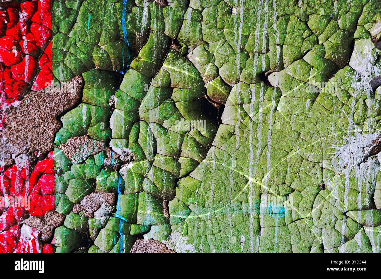 The Cracked Paint Stock Photo - Alamy