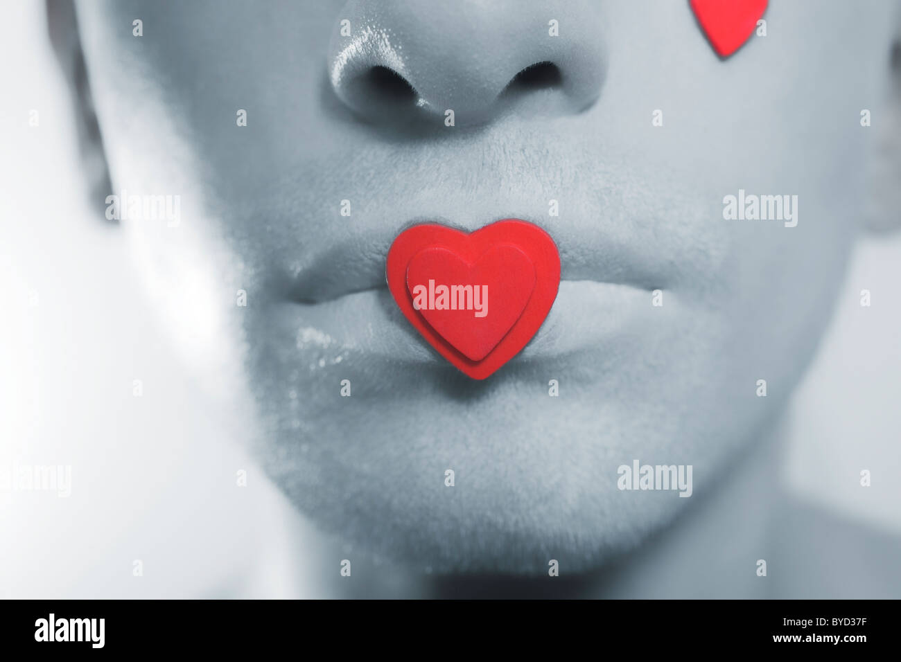 Heart lips hi-res stock photography and images - Alamy