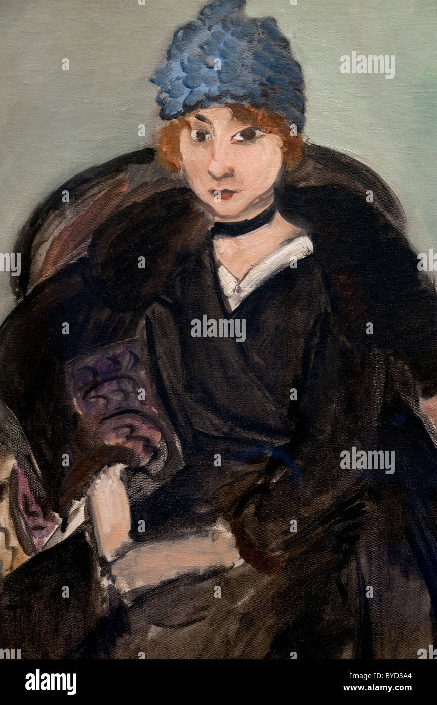 Detail: Marguerite Wearing a Hat, 1918, by Henri Matisse Stock Photo ...