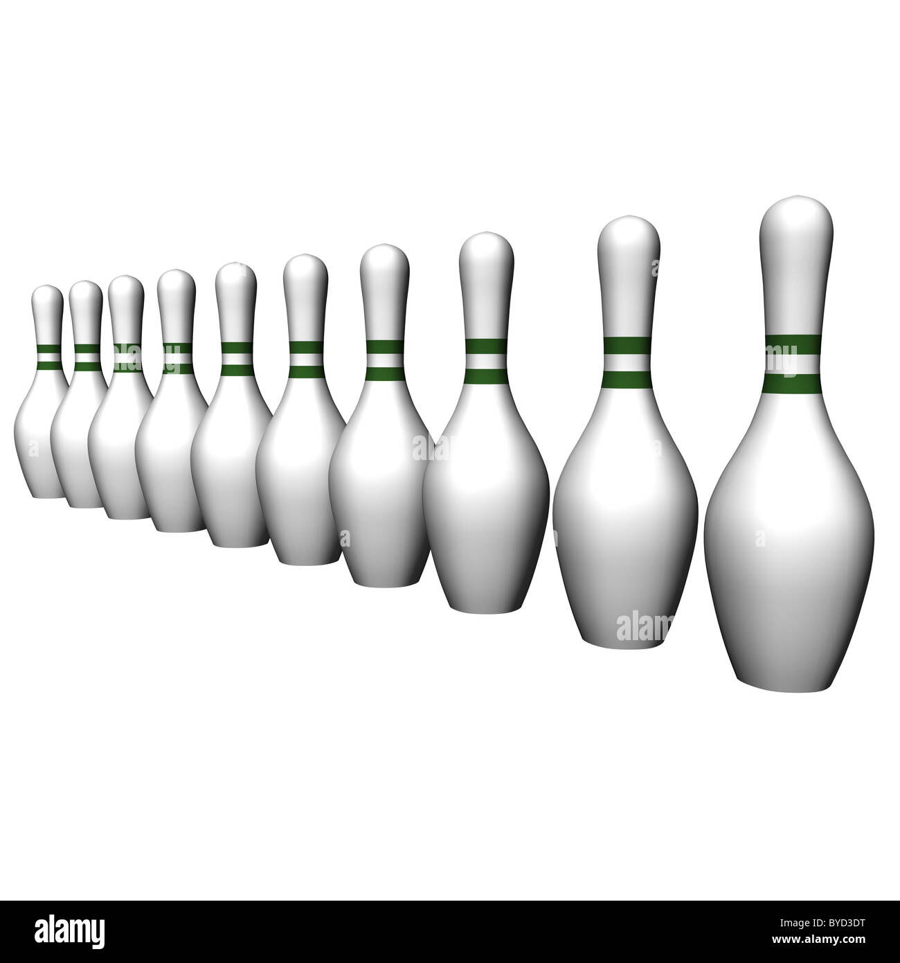 White size of bowling on a white background Stock Photo - Alamy