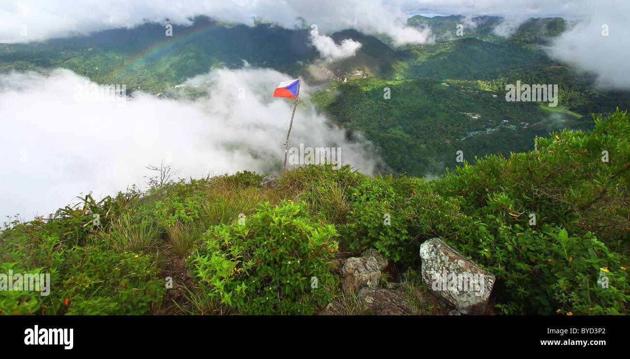 Soufriere from Petit Piton Stock Photo - Alamy