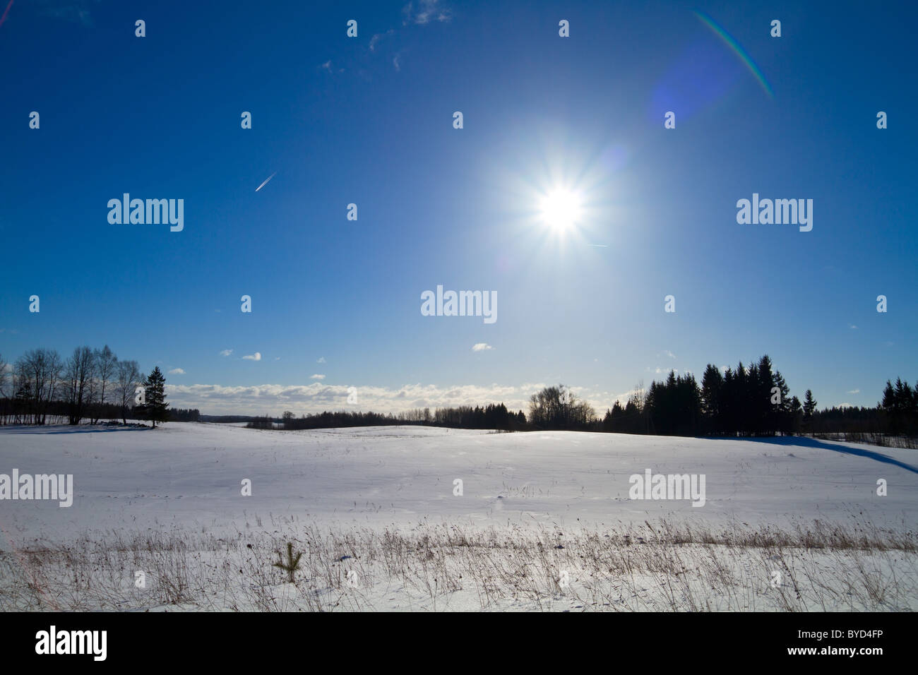 Winter barren field hi-res stock photography and images - Alamy
