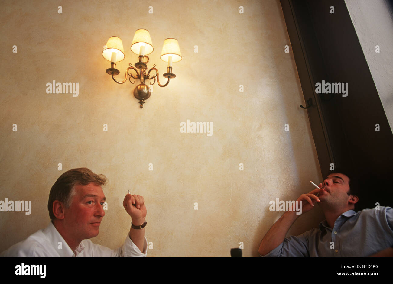 Smoking restaurant inside hi-res stock photography and images - Alamy