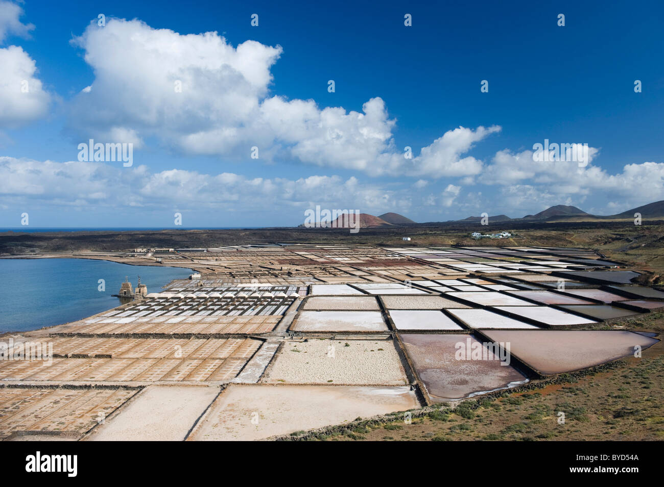 Sea salt refinery pools hi-res stock photography and images - Alamy
