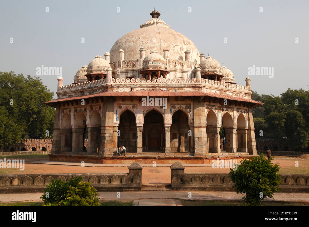 Isa Khan Tomb, part of Humayun's Tomb Complex, burial place of Muhammad ...