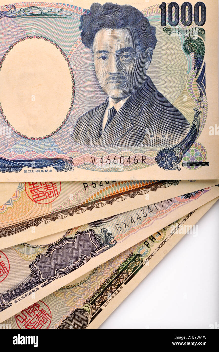Banknotes of japan hi-res stock photography and images - Alamy