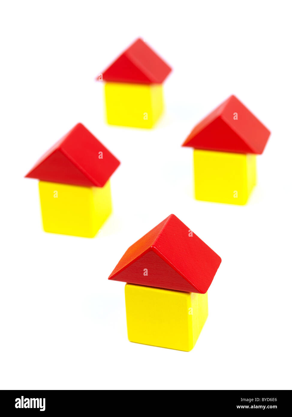 Front of row houses Cut Out Stock Images & Pictures - Alamy