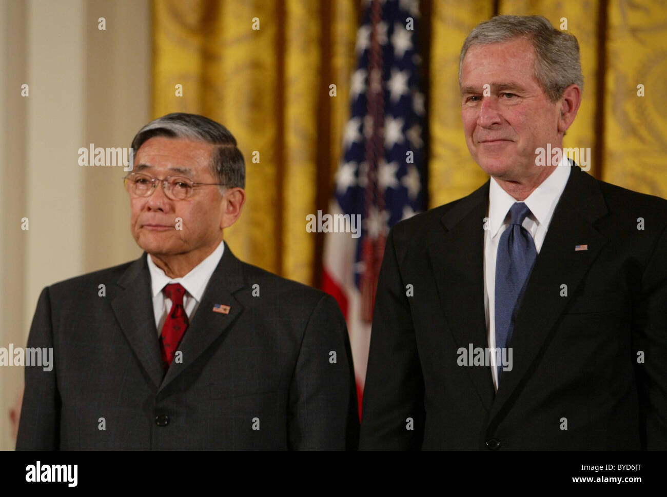 Norman Mineta and President George W. Bush President George W. Bush ...