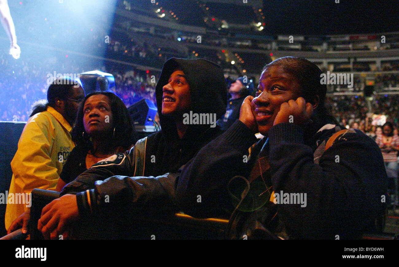 Little Fit of B2K watching from the crowd Scream Tour 5 rolled in the ...