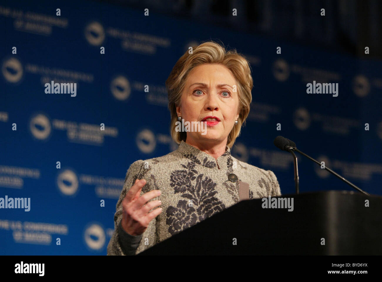 US Senator Hillary Clinton The United States Conference of Mayors held ...