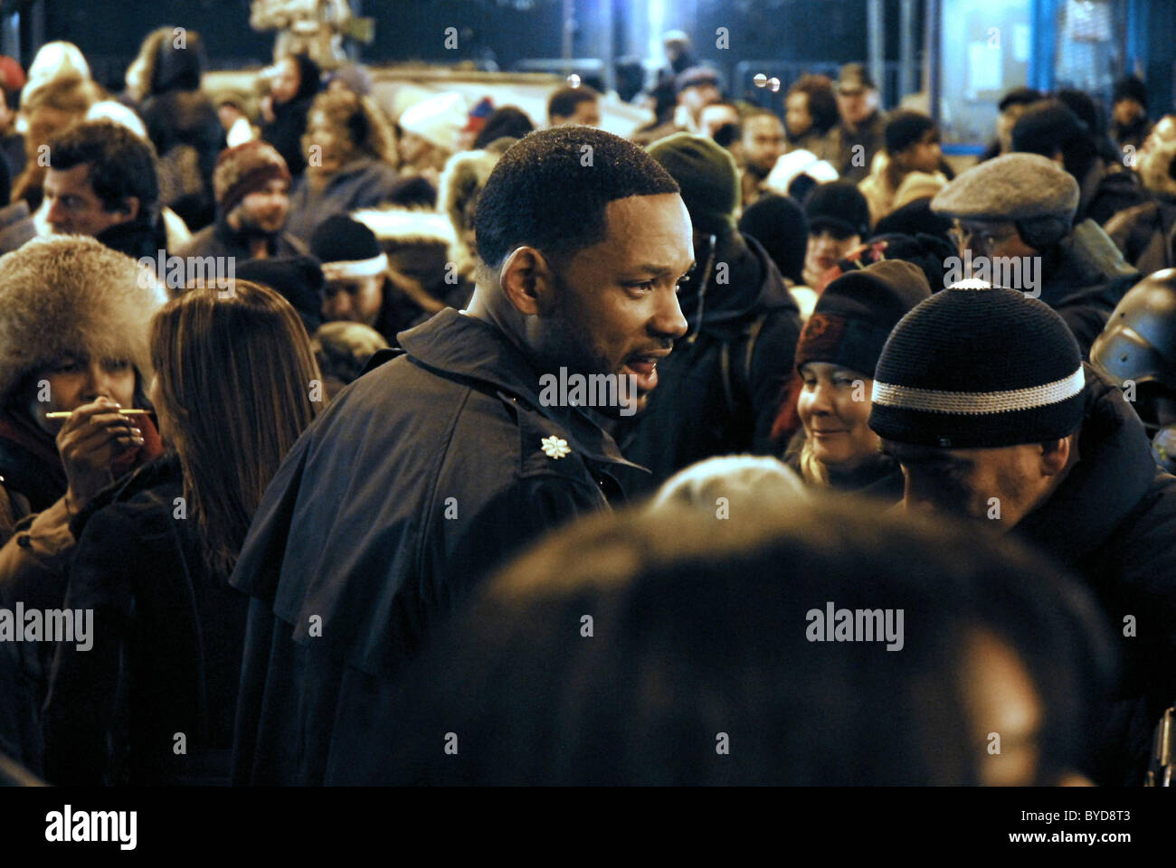 Will Smith on the film set of 'I Am Legend' New York City, USA - 24.01. ...