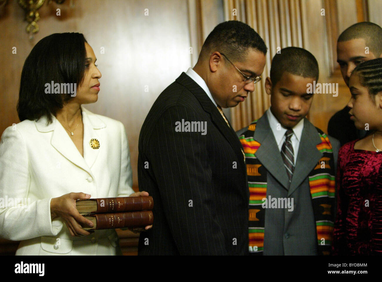 Keith Ellison Speaker of the House Nancy Pelosi swore in, as her first ...