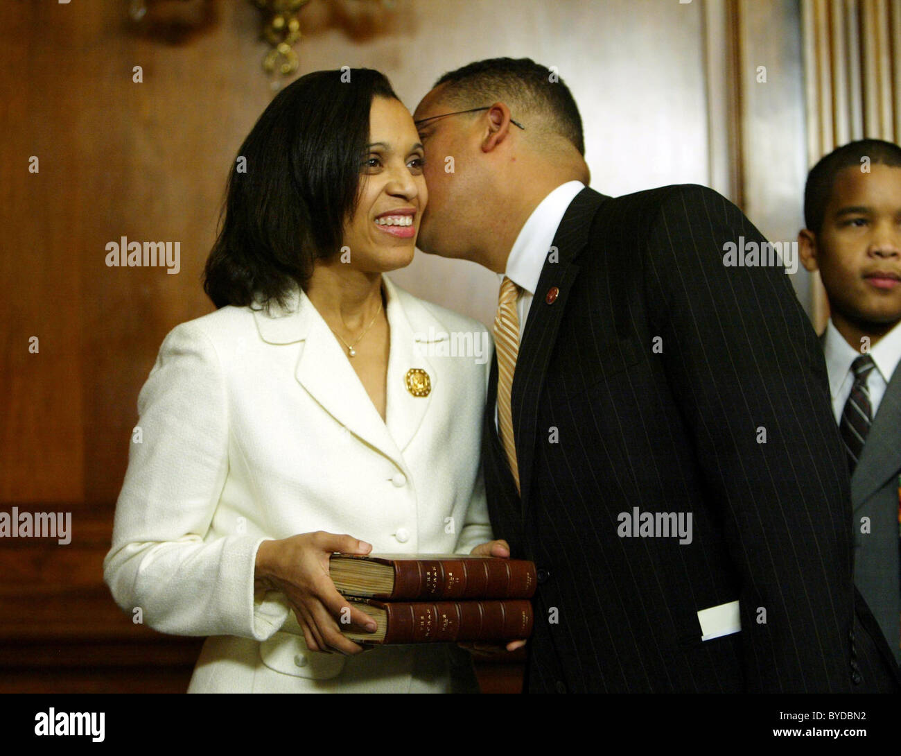 Keith Ellison Speaker of the House Nancy Pelosi swore in, as her first ...