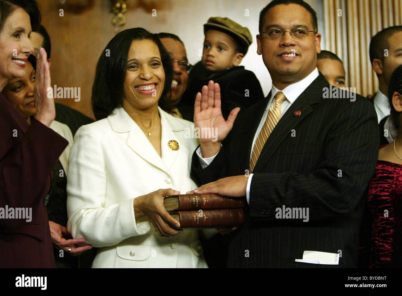 Nancy Pelosi and Keith Ellison Speaker of the House Nancy Pelosi swore ...