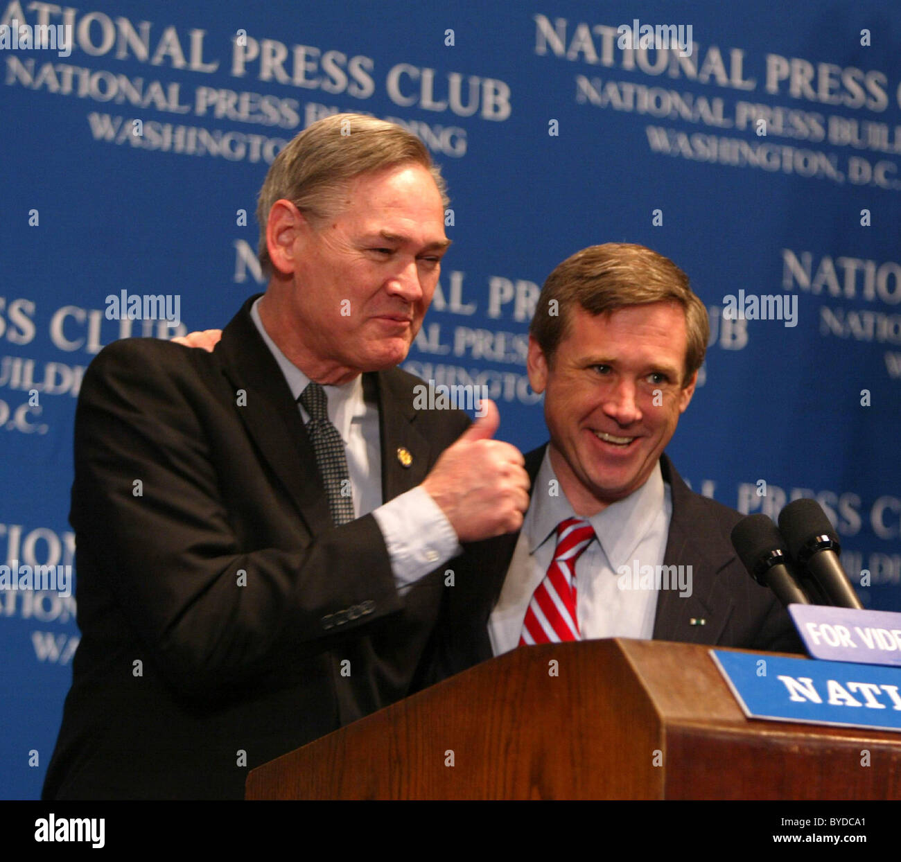 Congressman Dennis Moore and Congressman Mark Kirk Actor activist bass ...