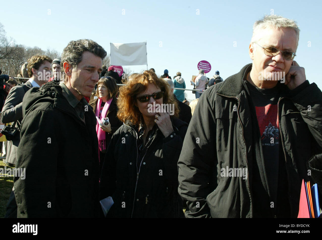 Susan Sarandon and Tim Robbins Code Pink and United For Justice with ...