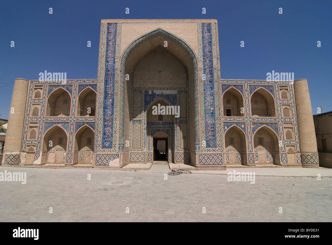 Entrance gate to mosque, Bukhara, Uzbekistan, Central Asia Stock Photo ...