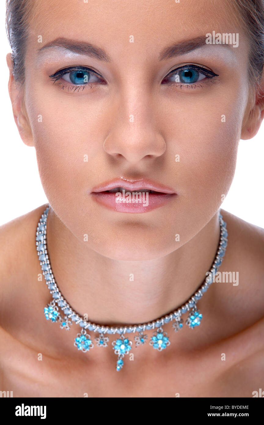 Hair and necklace detail hi-res stock photography and images - Alamy