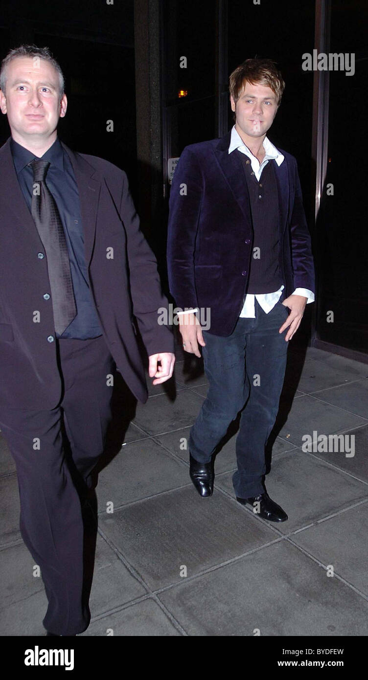 Brian MacFadden leaving RTE Studios where he appeared as a guest on the ...