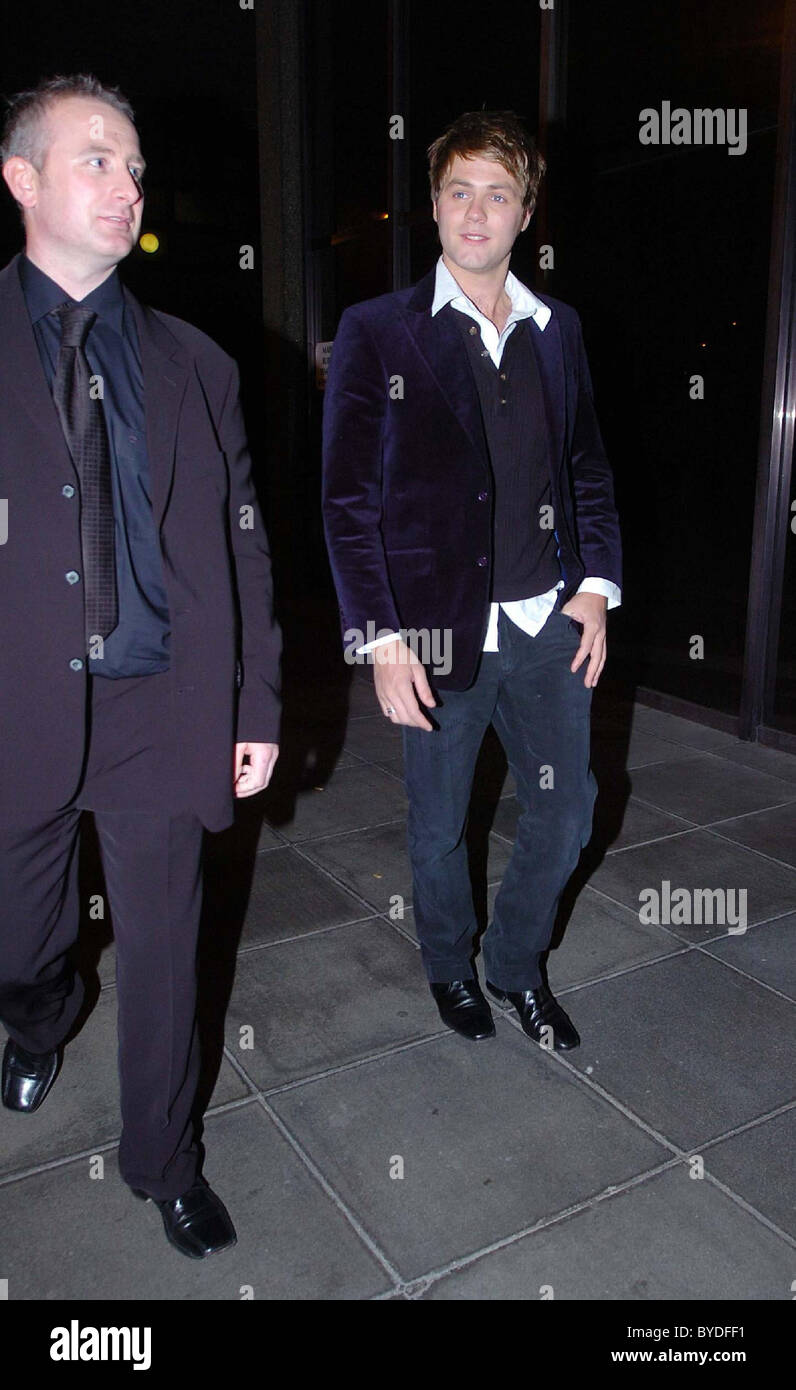 Brian MacFadden leaving RTE Studios where he appeared as a guest on the ...