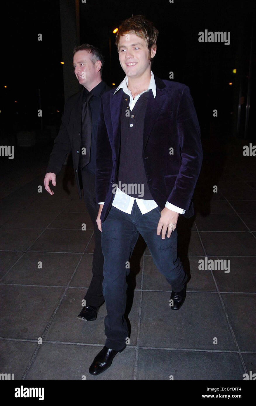 Brian MacFadden leaving RTE Studios where he appeared as a guest on the ...