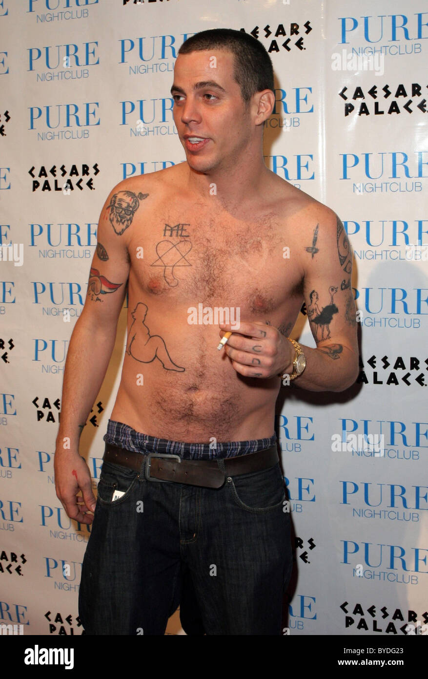 Steve-O 'Jackass 2' DVD release party at Pure Nightclub inside Caesars ...