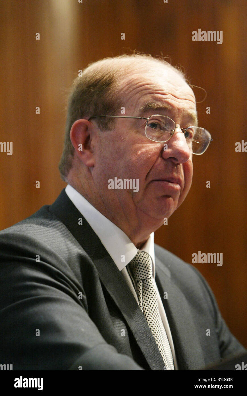Chairman of Lloyds Lord Peter Levene speaks at the National Press Club ...
