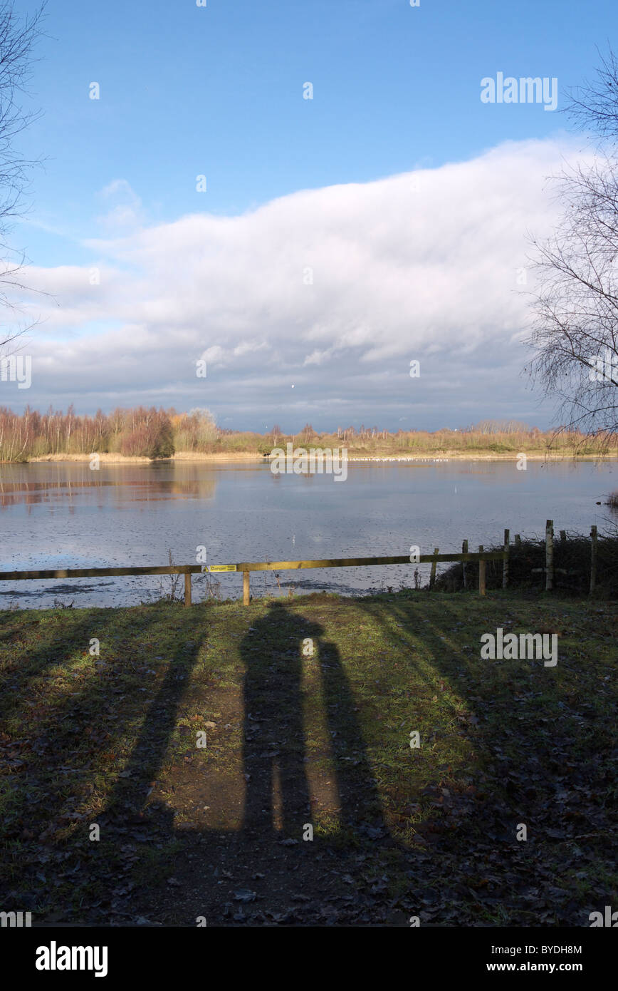 View across the lake Stock Photo - Alamy