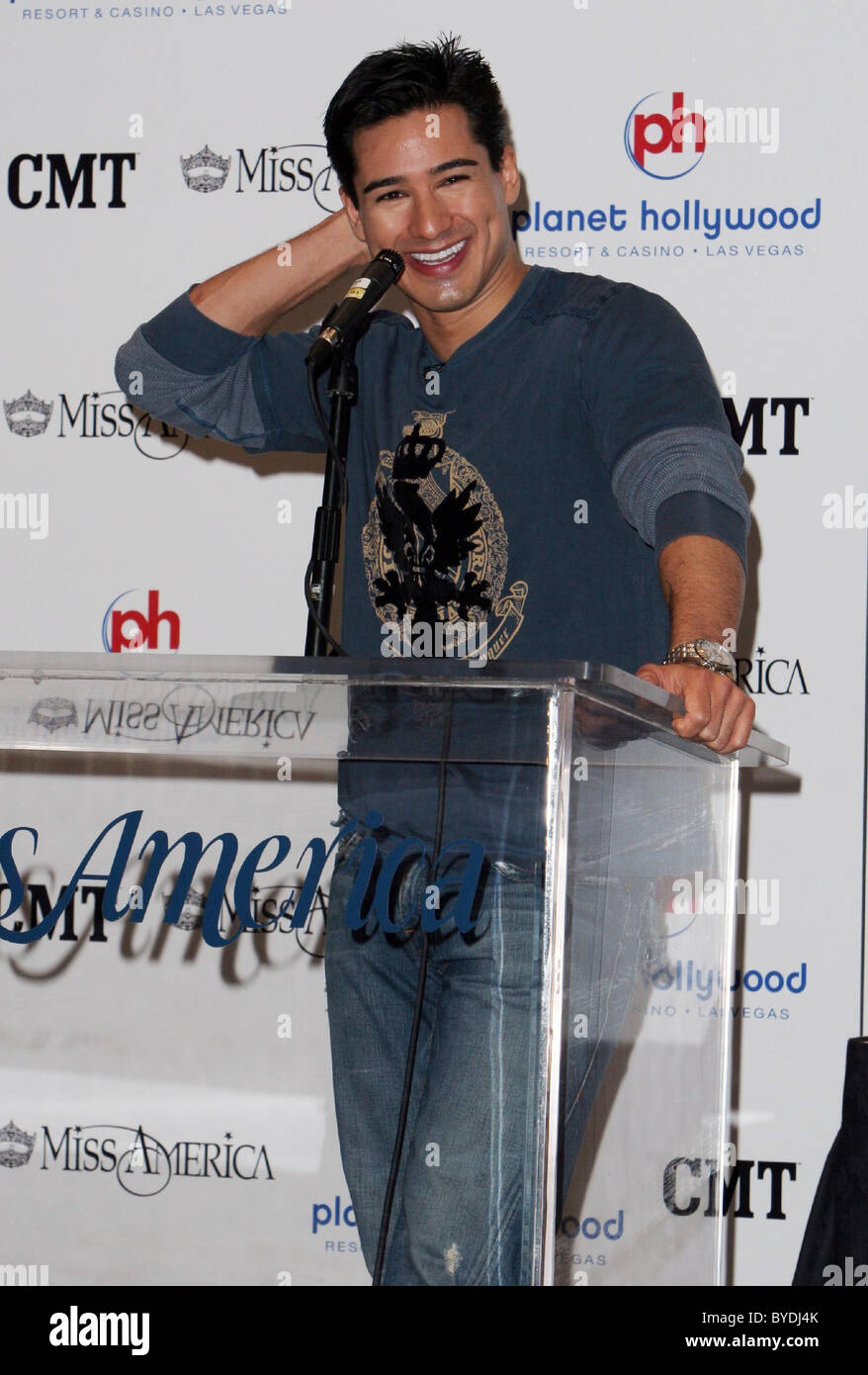 Host Mario Lopez 2007 Miss America Pageant, held at the Planet ...