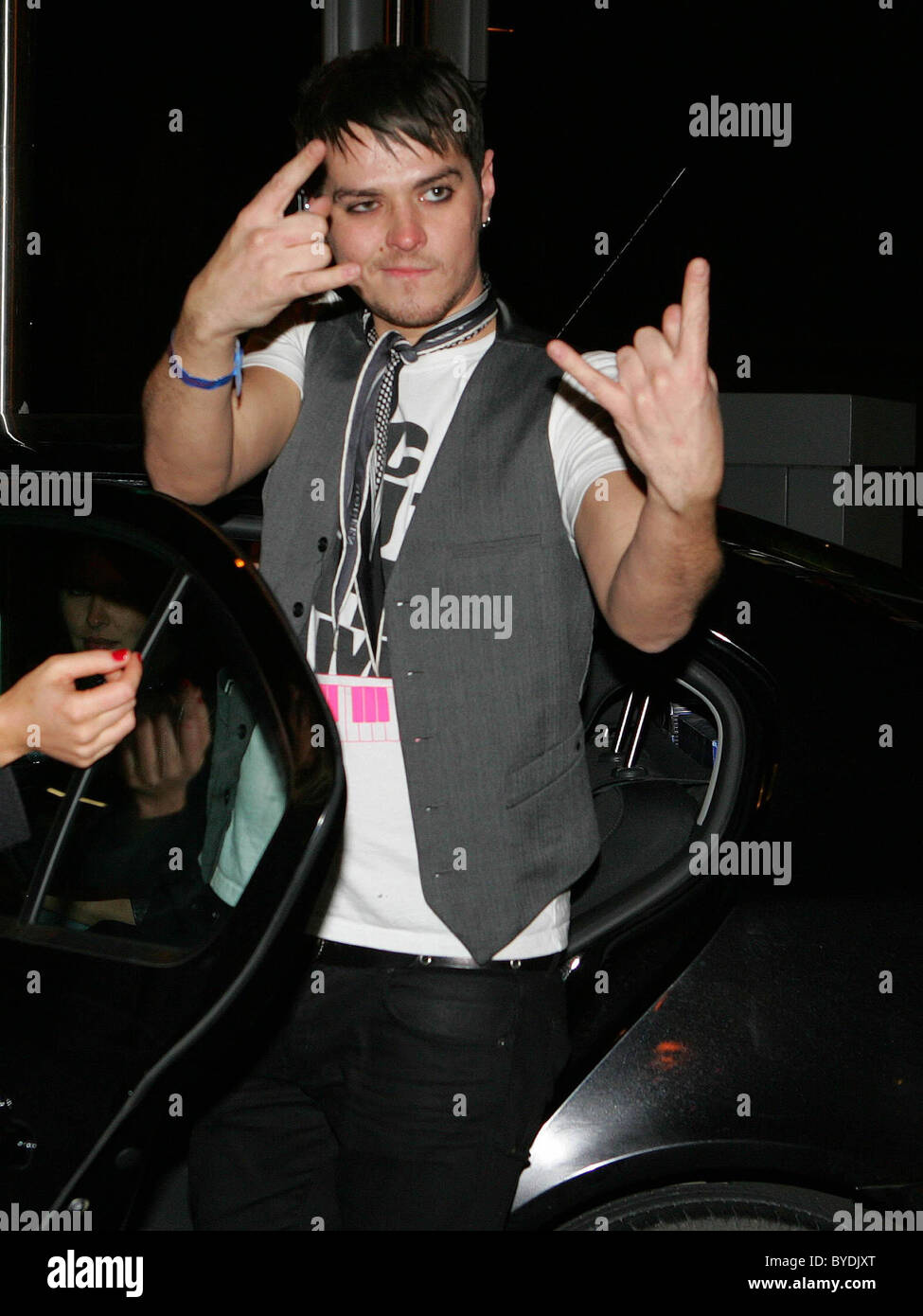 Emma Griffiths and Matt Willis leaving the Childline 2007 Concert ...