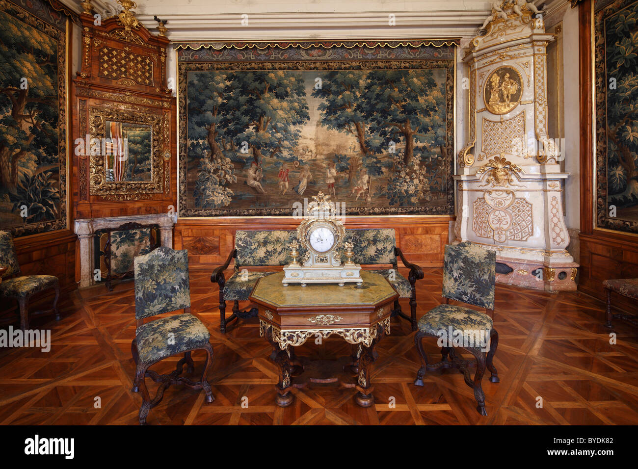 Gobelinzimmer, Tapestry Room in the Imperial Wing, Goettweig Abbey ...