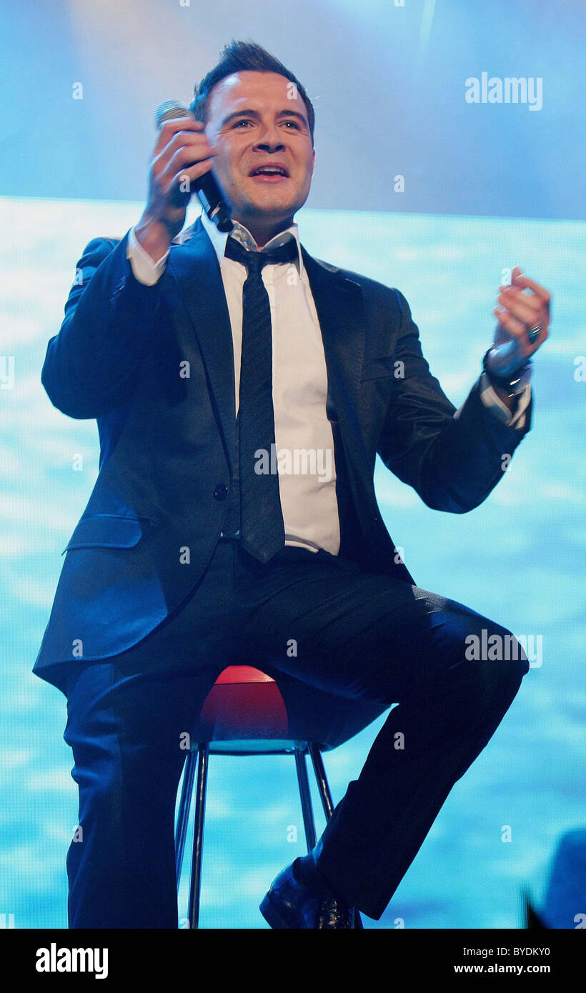 Shane Filan of Westlife performing at the '2007 Childline Charity ...