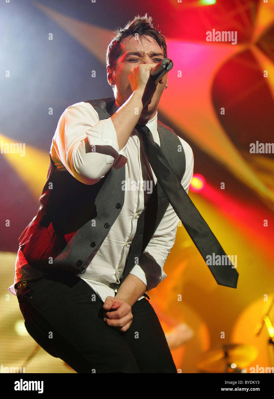 Shane Filan of Westlife performing at the '2007 Childline Charity ...