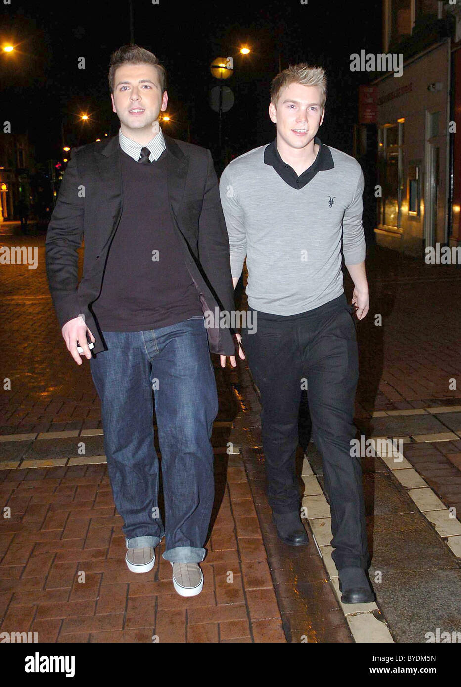 Mark Feehily and partner Kevin McDaid arriving at the Childline 2007 ...