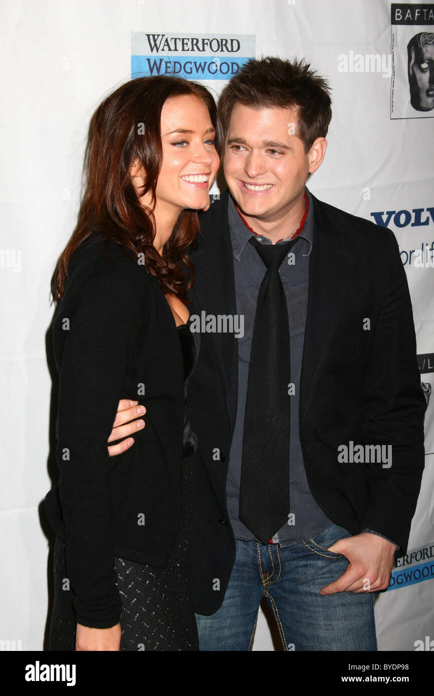 Emily blunt michael buble bafta la hi-res stock photography and images ...